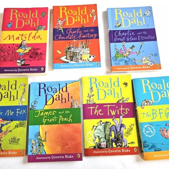 Other | 7 Roald Dahl Books Matilda Chocolate Factory Bfg James Giant ...